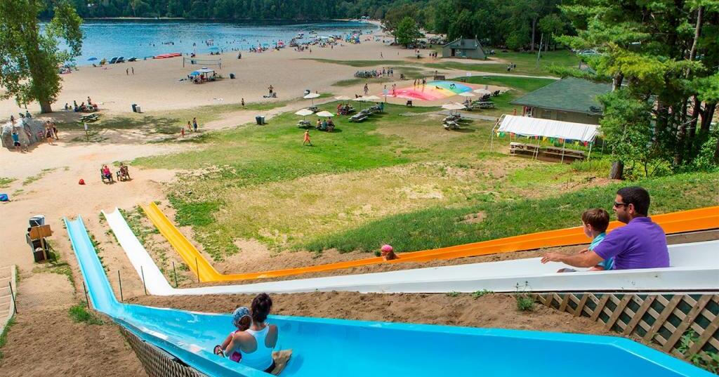 Plage du centre touristique du Lac Simon Beach - Open Water Data
